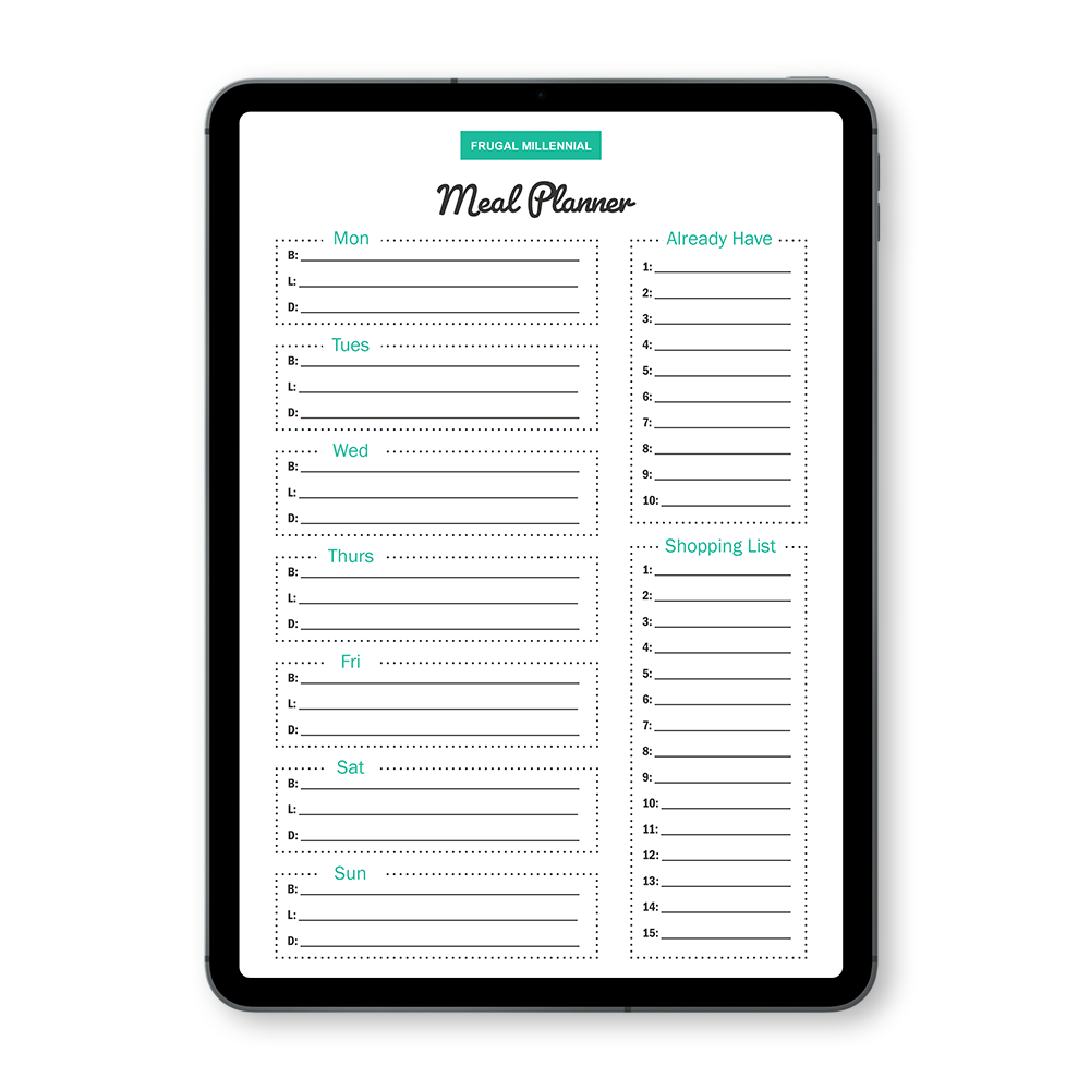 Meal Planner Jen Hayes Meal Planner Jen Hayes